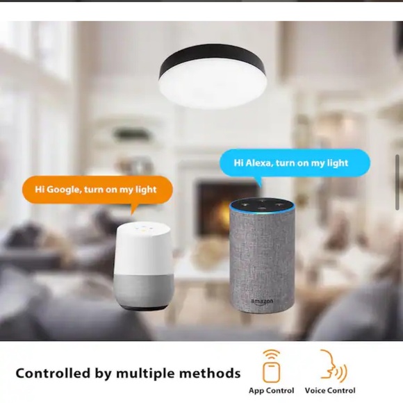 Hampton Bay | Other | Smart Light Fixture 3 Color Changing Flush Mount ...